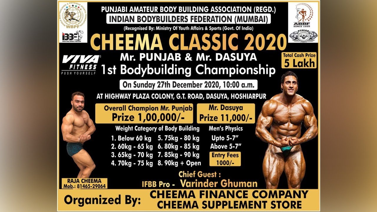 DASUYA (Hoshiarpur) Mr. PUNJAB & Mr. DASUYA, 1st BODYBUILDING ...