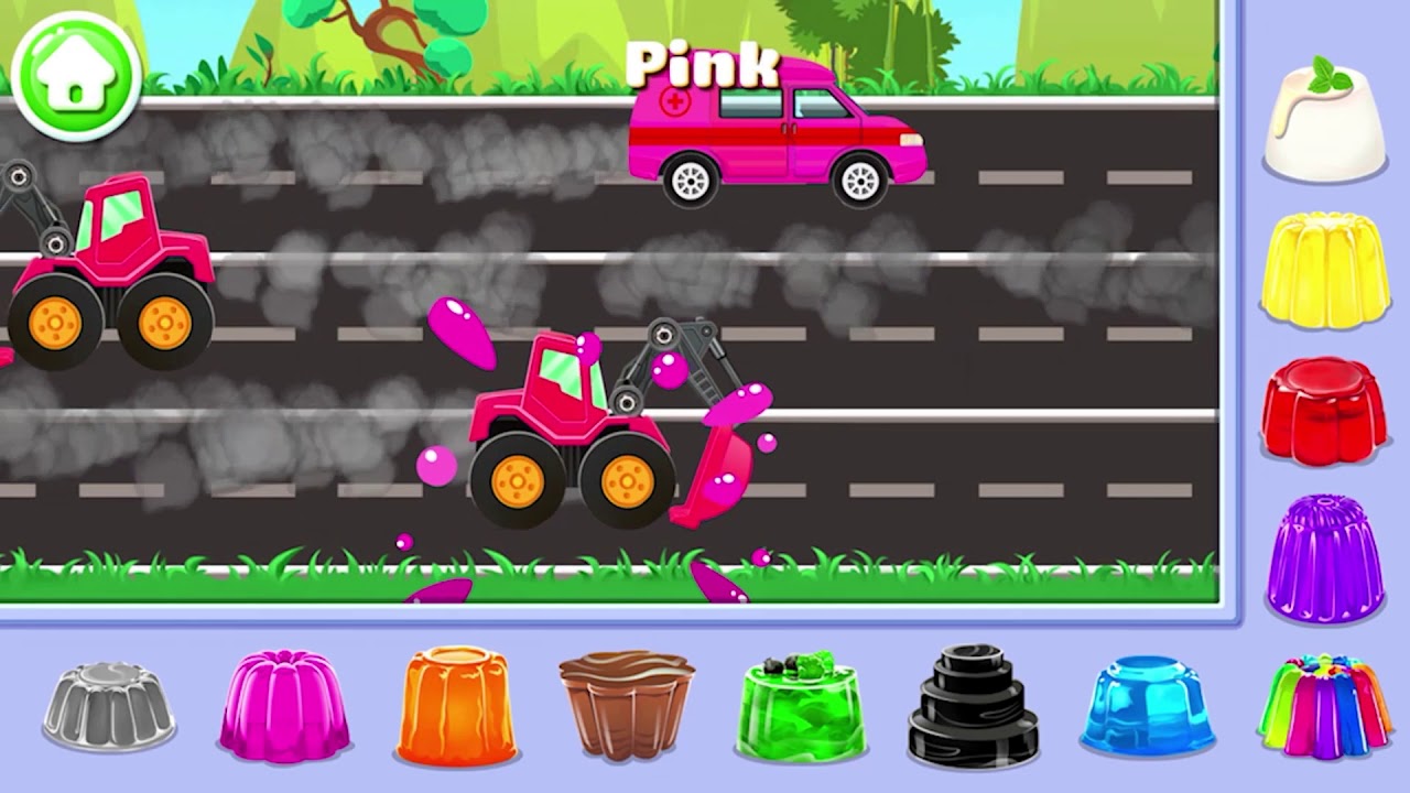 Shapes And Colors for kids game : Car coloring - YouTube
