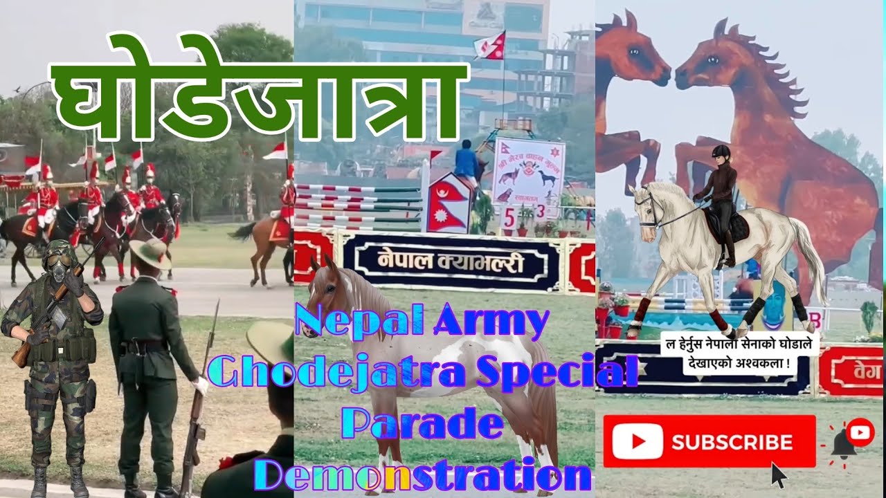 Nepal Army Ghodejatra Special Demonstration | Nepal Army Cavalry ...