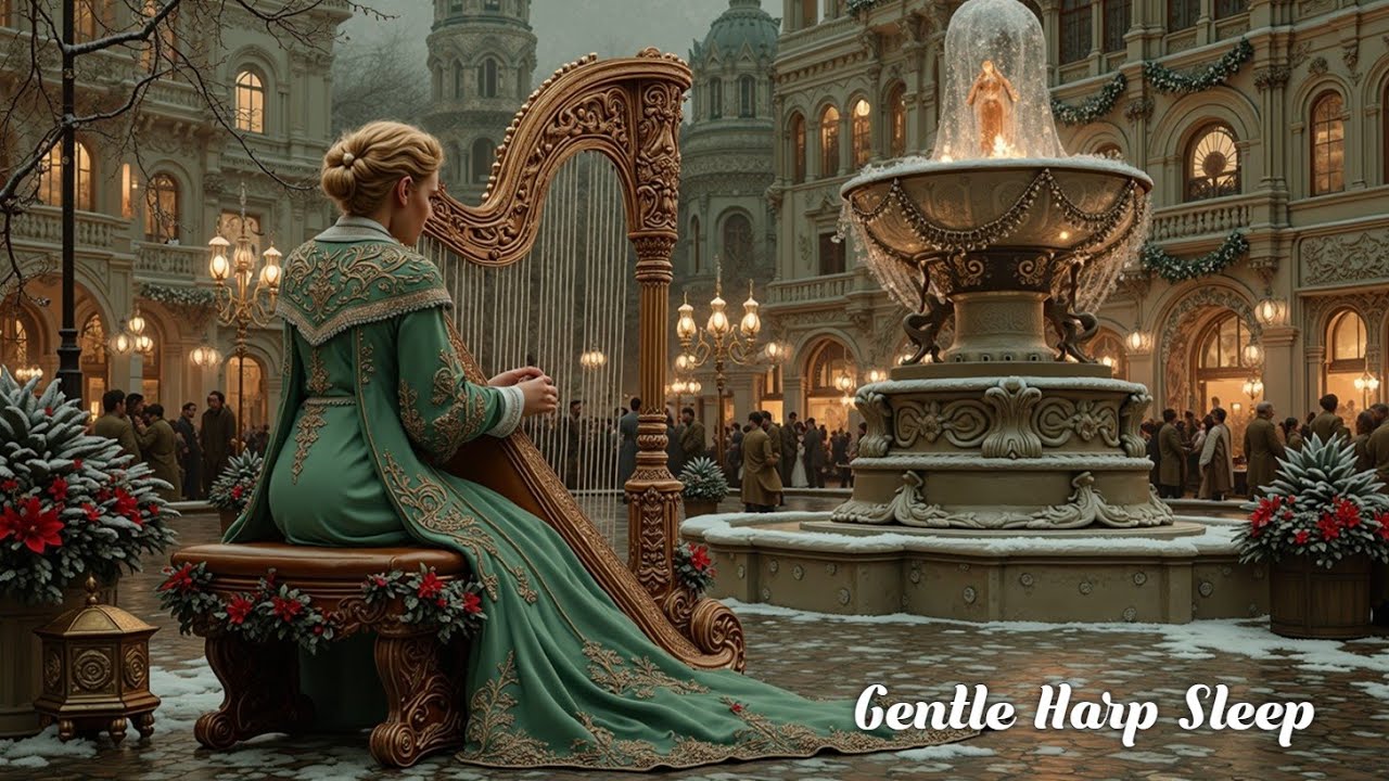 Christmas Harp Music ~ Gentle Winter Melodies for Relaxation & Cozy ...