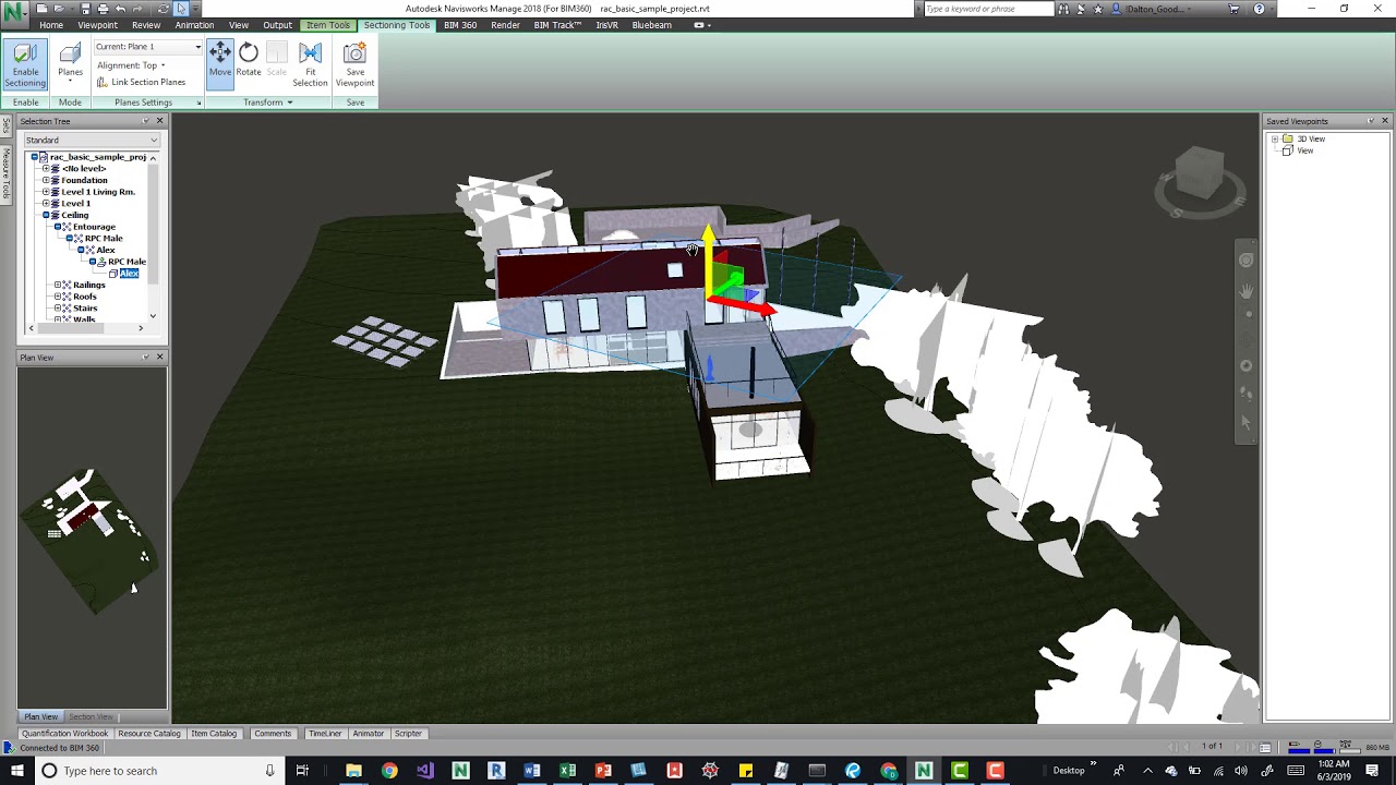Navisworks Sectioning Tools - YouTube