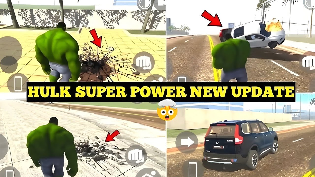 Hulk Super Power New Update Car Blast | 💣 IN INDIAN BIKE DRIVING 3D - YouTube