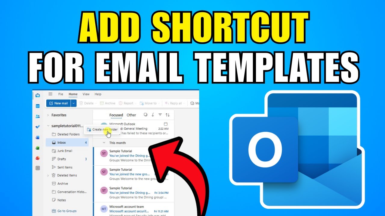 How To Add Shortcut For Email Templates Folder In Outlook Ribbon (2026 ...