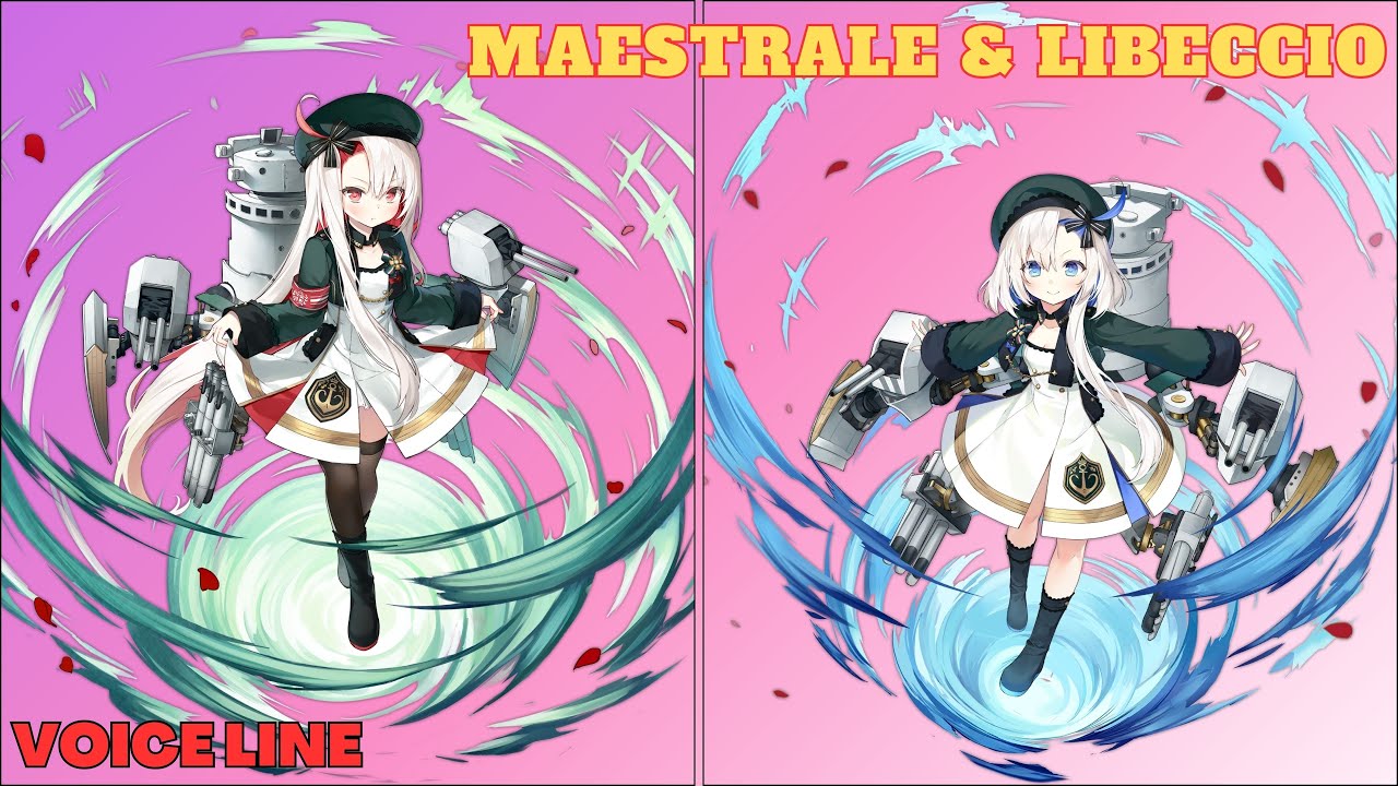 [ AZUR LANE ] Maestrale & Libeccio Voice Line " Japanese Audio " - YouTube