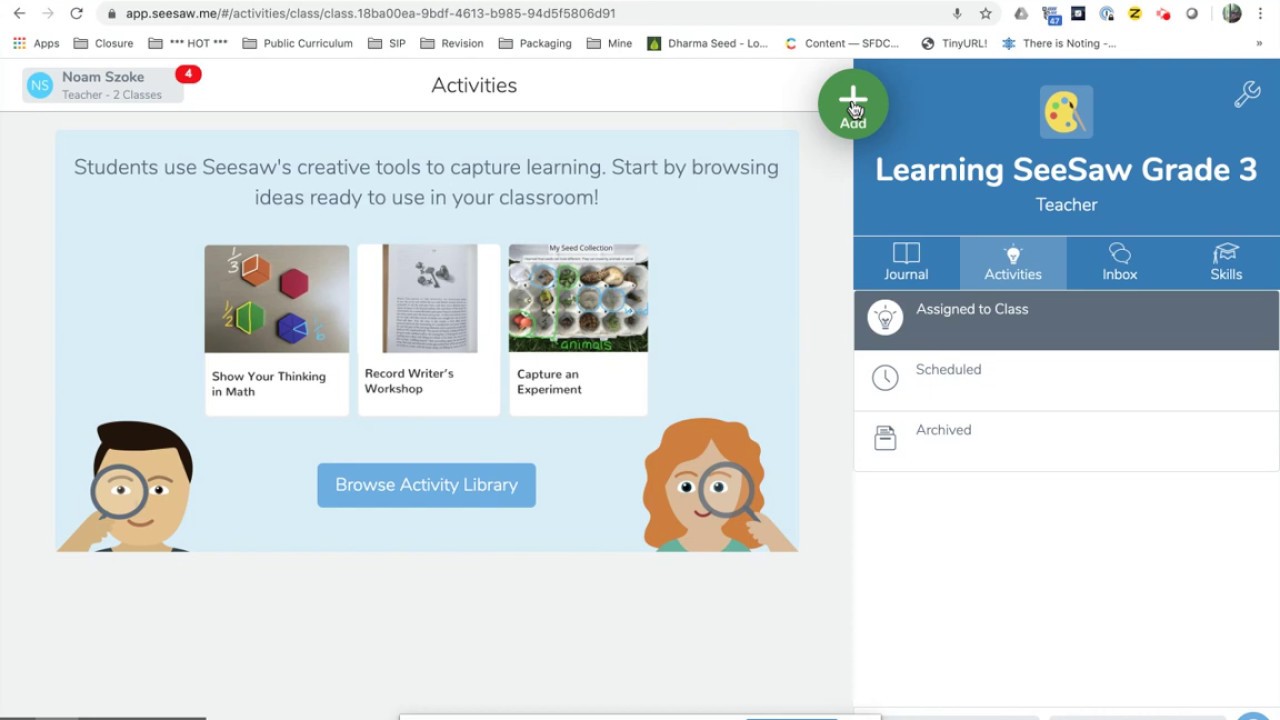 How to Assign Pages from SFUSD Math in SeeSaw - YouTube