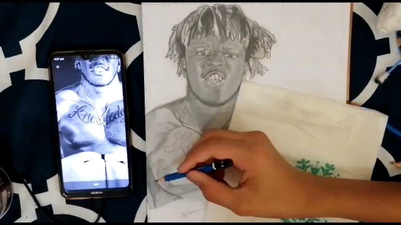 How to draw KSI | KSI sketch by Aaron Shenan - YouTube