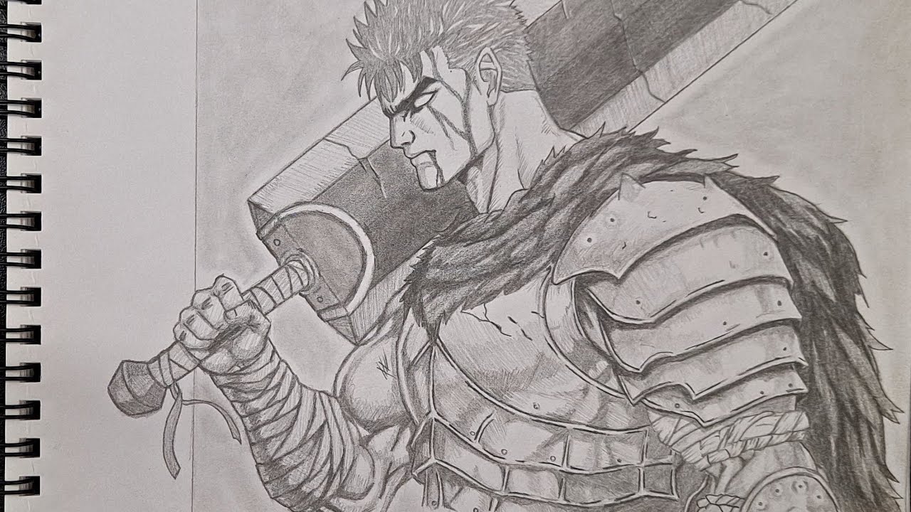 Drawing Guts from Berserk - YouTube