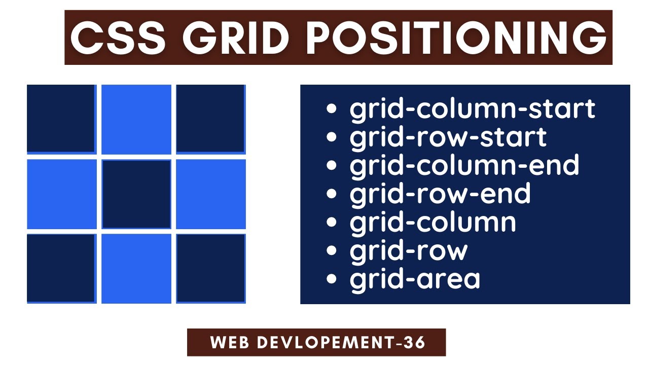 CSS GRID POSITIONING | GRID LAYOUT | How To Positioning grid?| Session ...