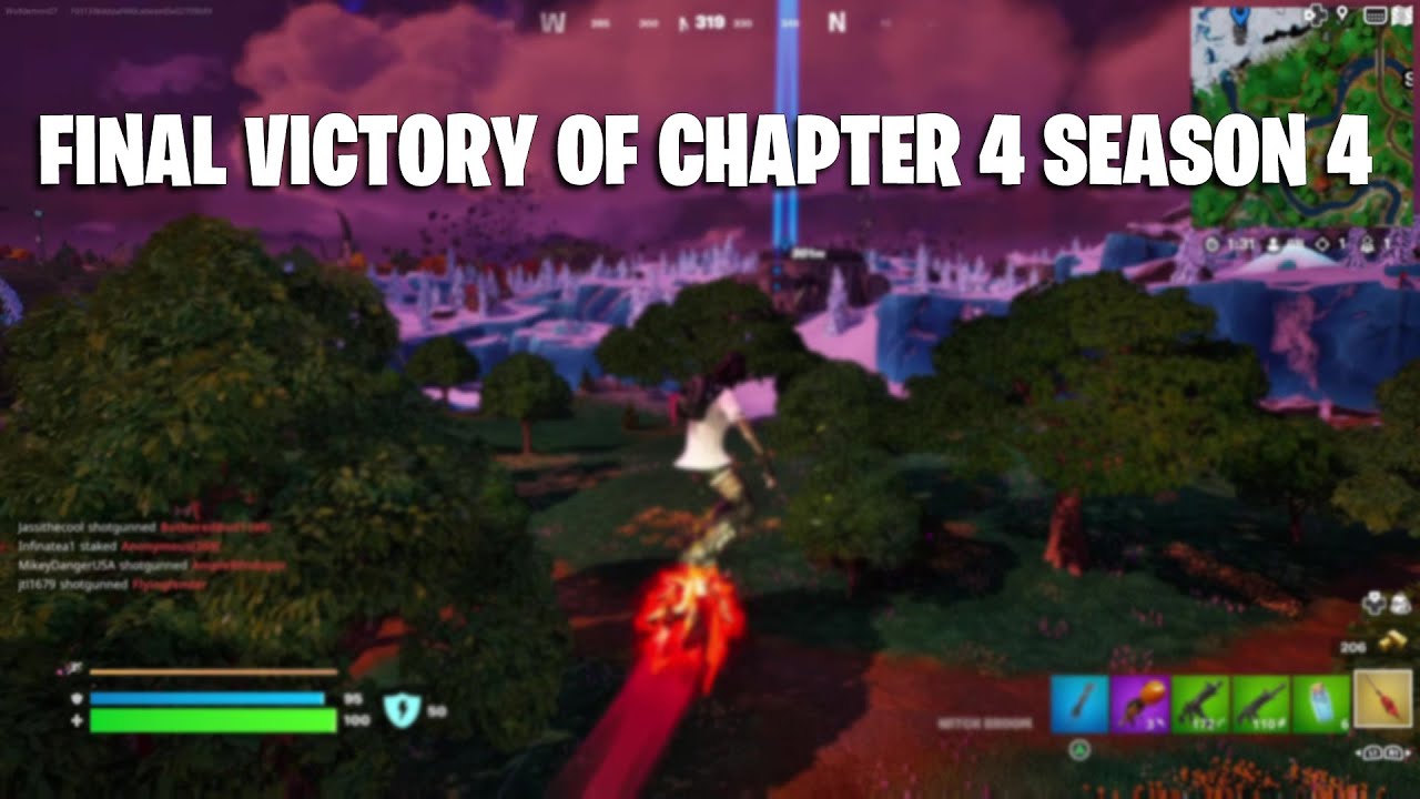 Final Victory of Chapter 4 Season 4 in Fortnite - YouTube