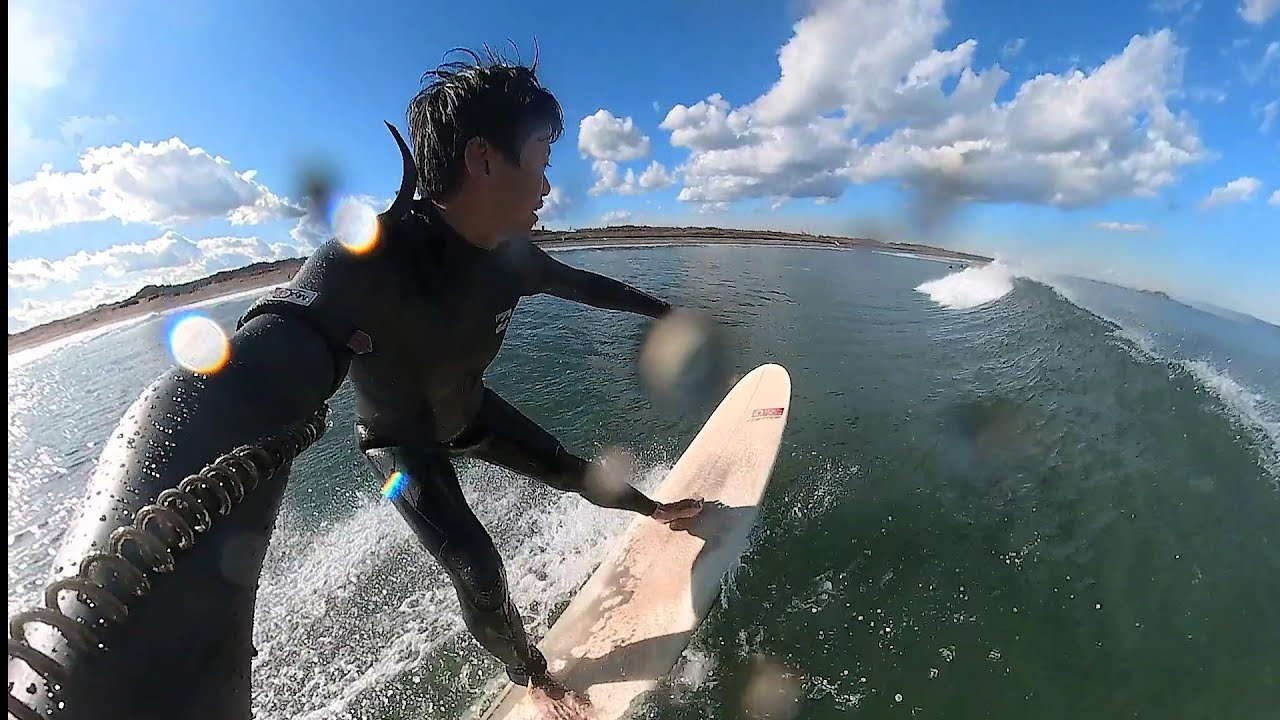 【surf vlog Insta 360 ONE X2】サーフィン 2020,december 千葉北 サンライズ - YouTube