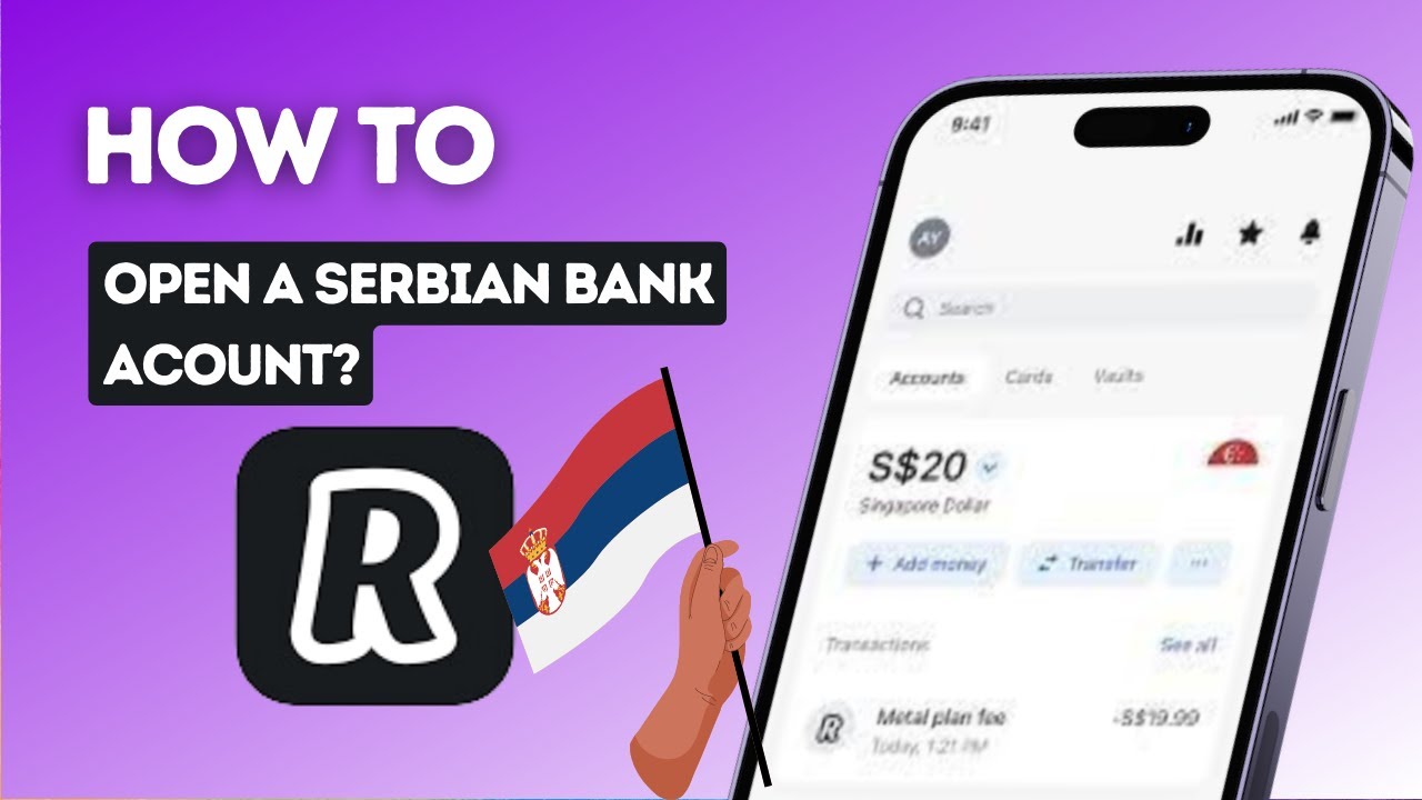 How to open a Serbian bank acount on Revolut? - YouTube