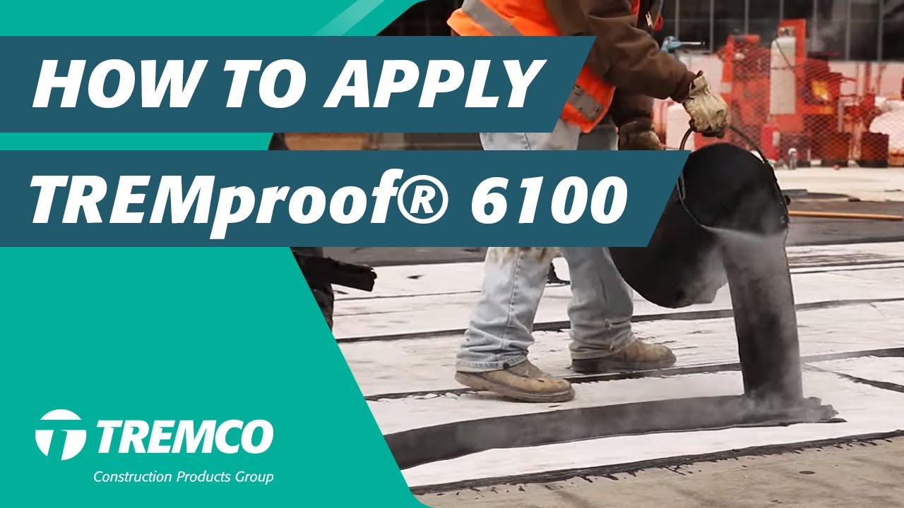 How To Apply TREMproof 6100 Hot Applied Waterproofing Membrane YouTube