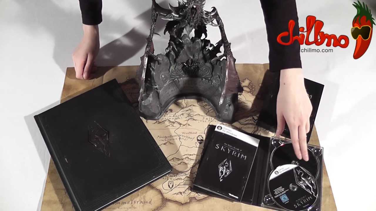 The Elder Scrolls V Skyrim Collector's Edition Unboxing - YouTube
