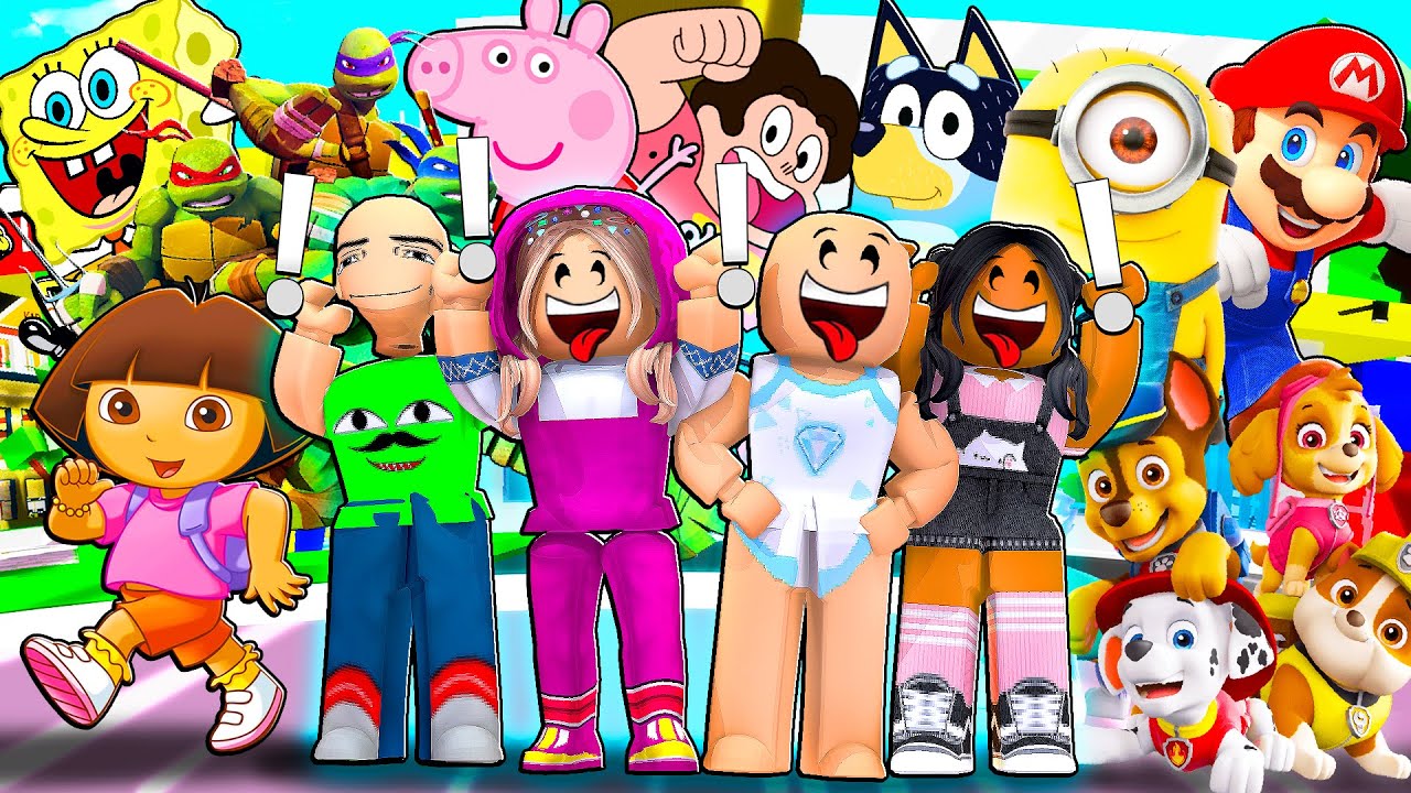 DAYCARE CARTOON CHARACTER DAY! Roblox | Brookhaven 🏡RP - YouTube