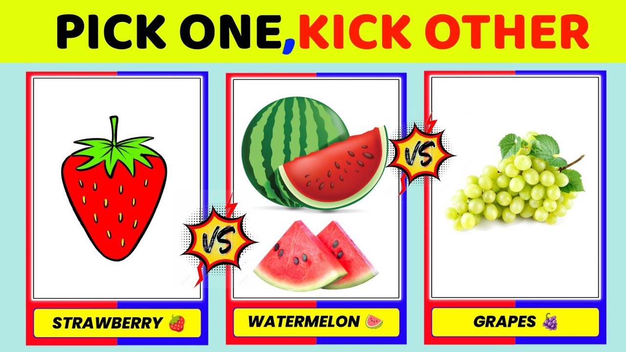 Would You Rather : Strawberry Vs Watermelon Vs Grapes #quiz #quixempire ...