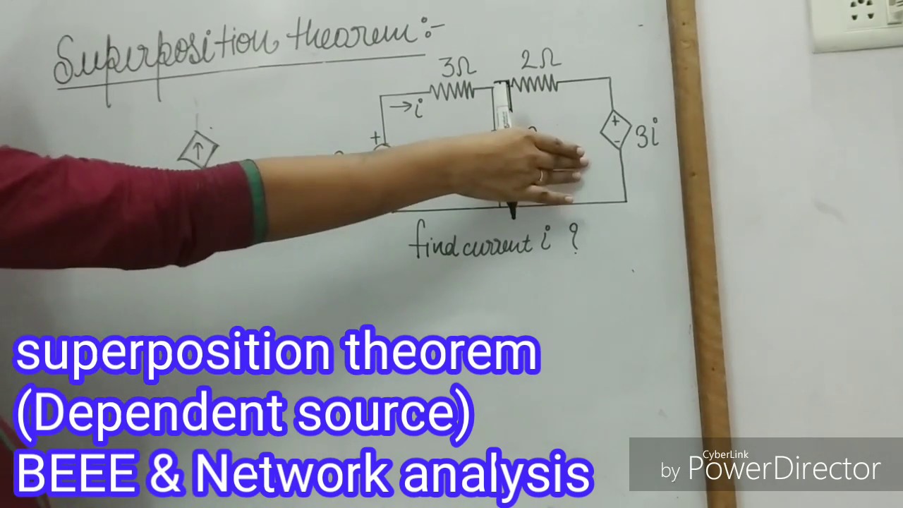 Superposition Theorem Dependent Source Network Analysis Easy Stepwise