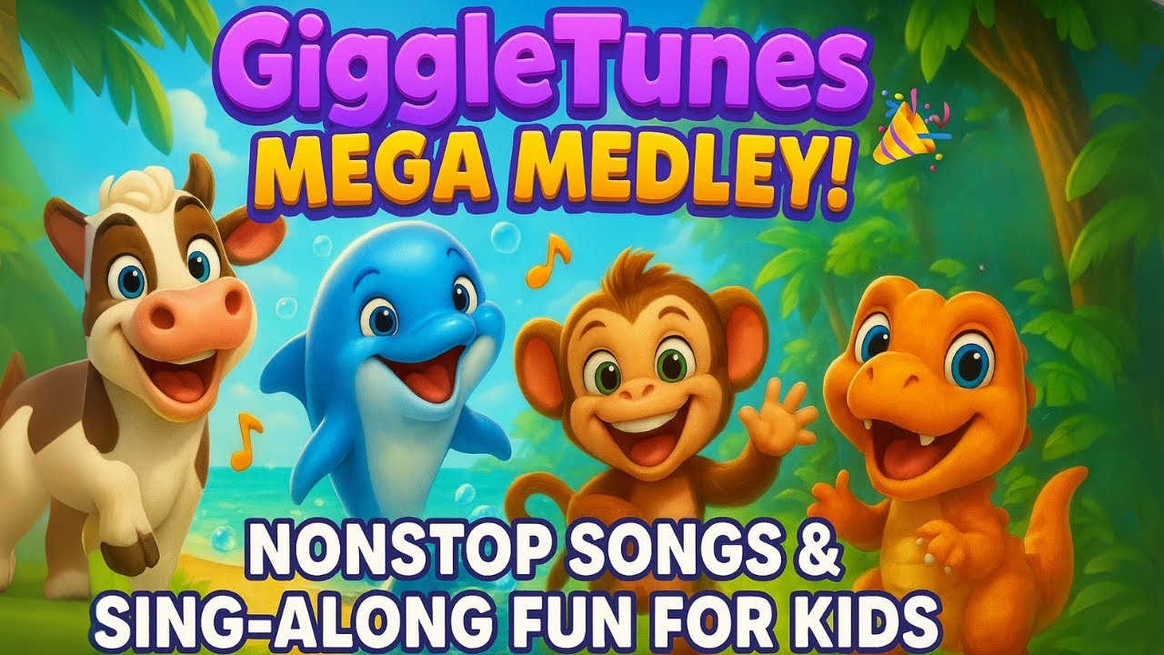 GiggleTunes Mega Medley! 🎉🧒 Nonstop Songs & Sing-Along Fun for Kids ...