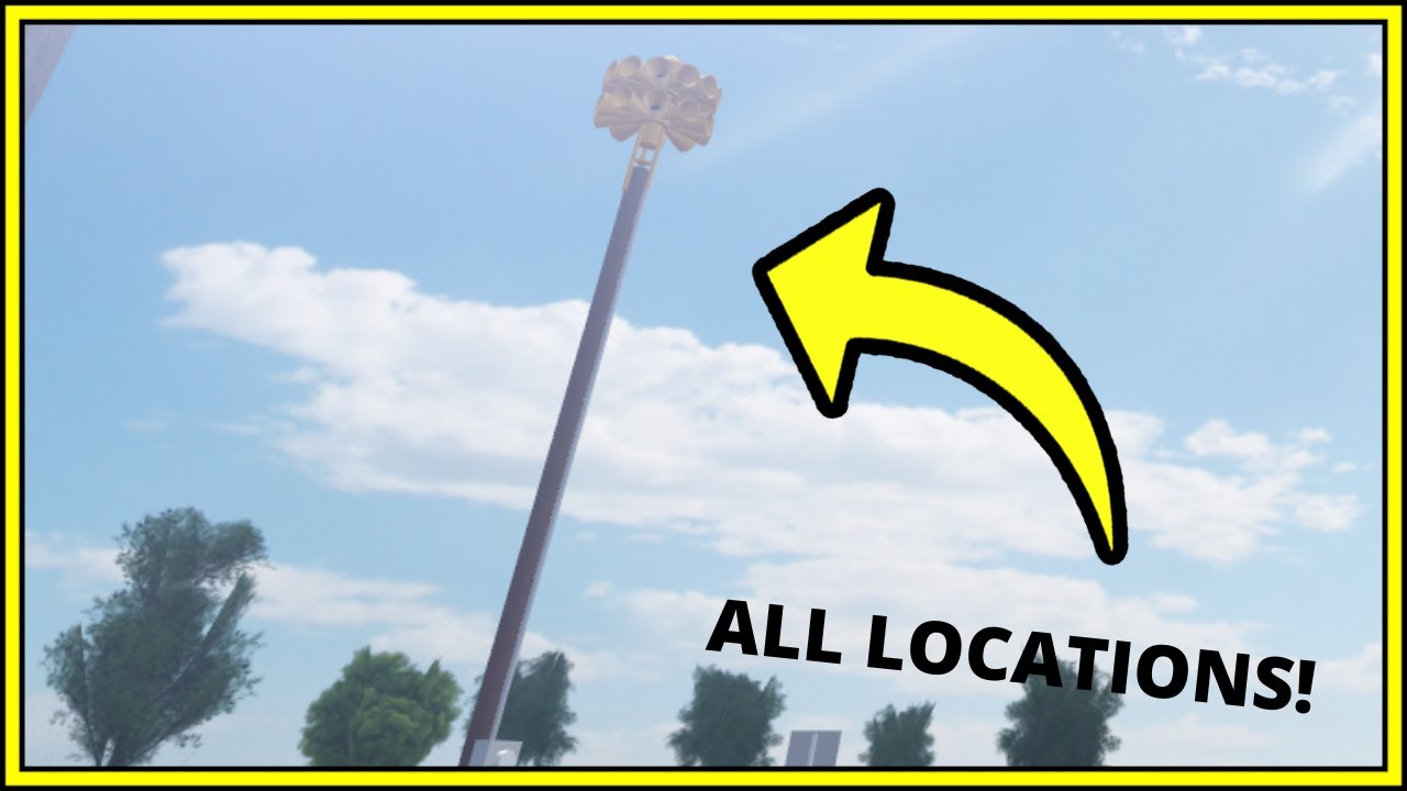 ALL the tornado siren locations in GREENVILLE roblox - YouTube