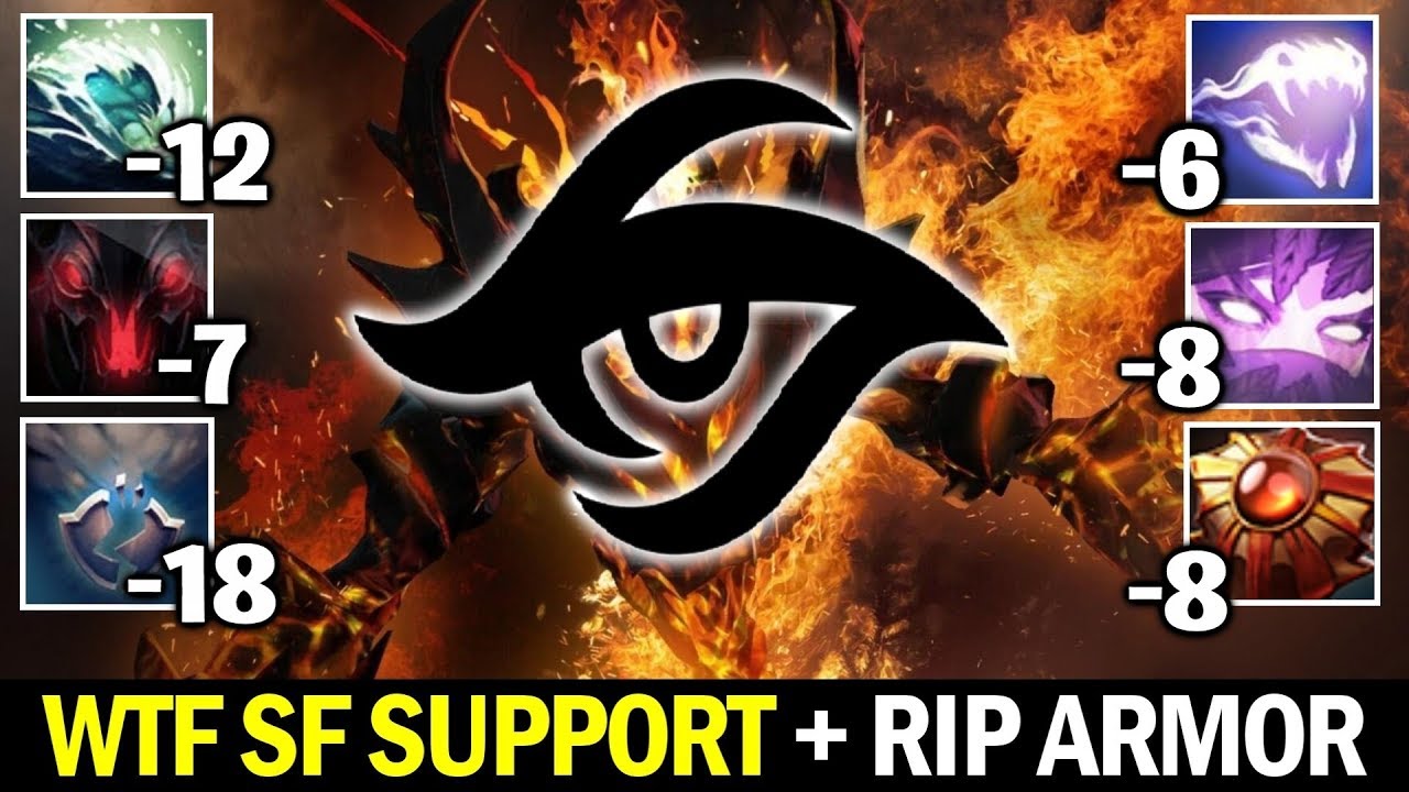 Shadow Fiend Support & WTF Armor Reduction Draft by Team Secret ESL One ...
