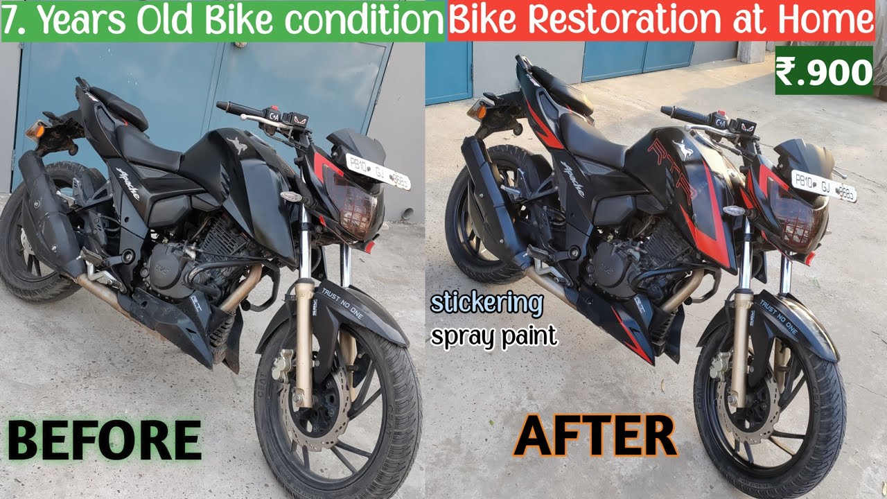 Apache rtr Restoration | Apache rtr 200 4v Modified | old bike ...