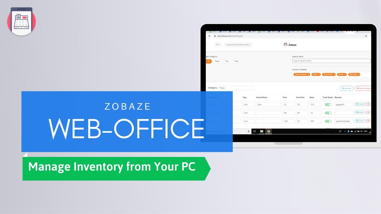 Zobaze POS Web Office in English( https://web.zobaze.com ) #pos # ...