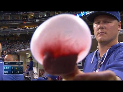 LAD@SD: Latos places bubble gum on the camera lens