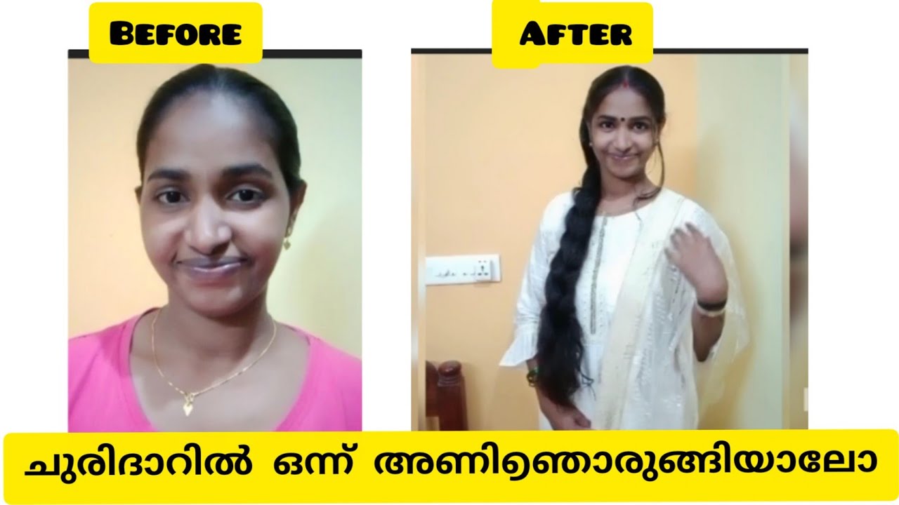 simple makeup || hair style look for churidar/ salvar || hy creates ...