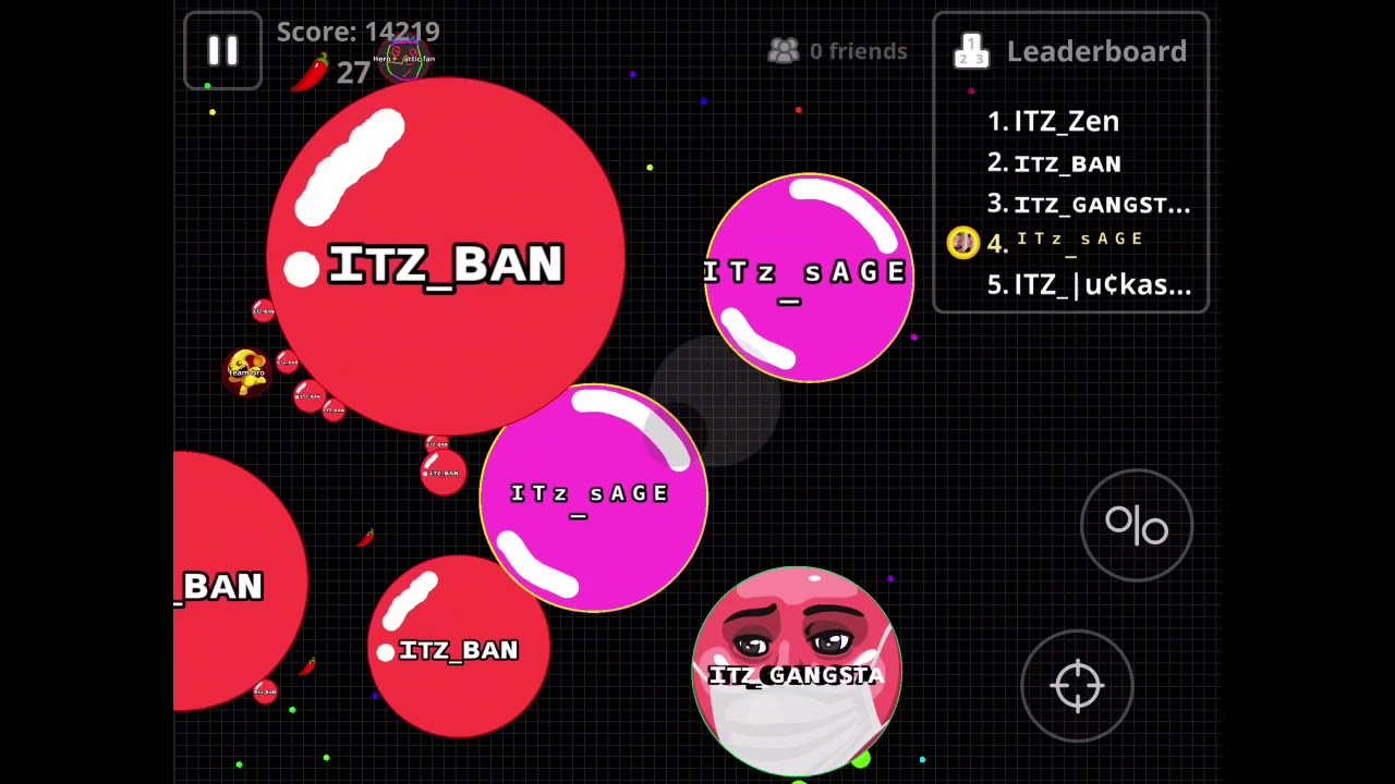 Fun with ITZ CLAN and FANS! ITZ_CLAN TAKEOVER! | Agar.io Mobile Classic ...