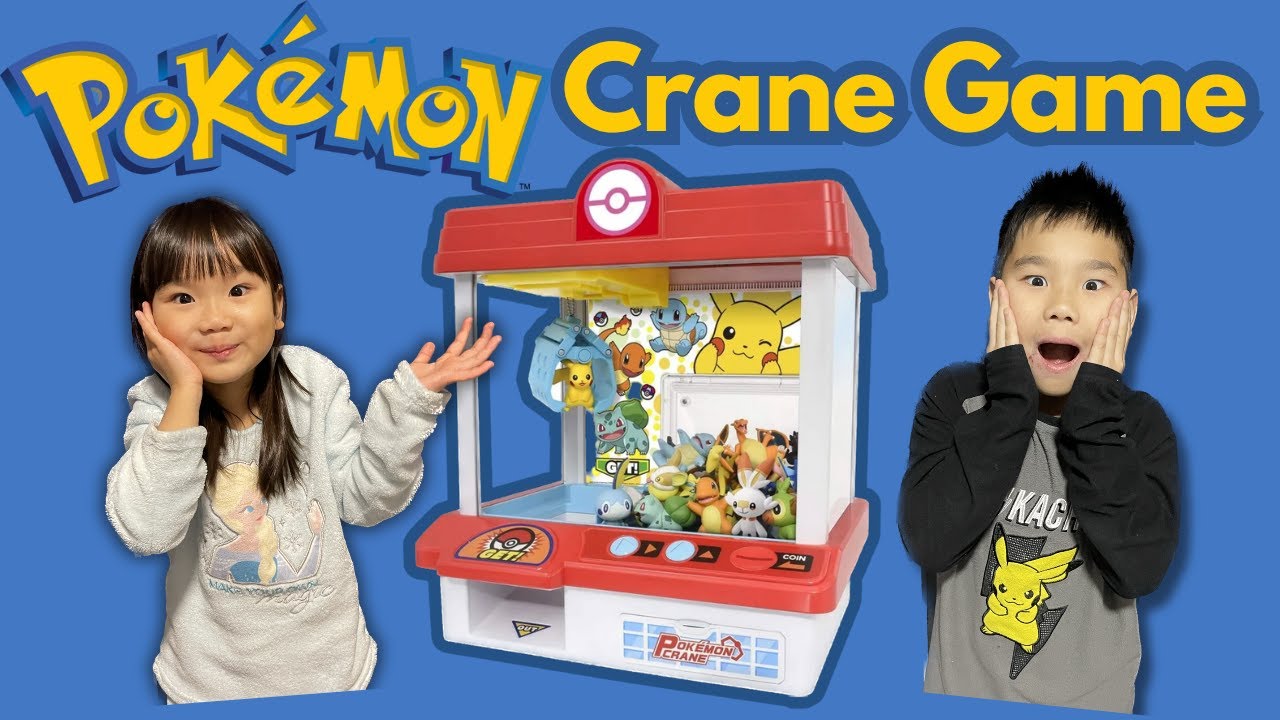 Pokemon Crane Game claw machine play - YouTube