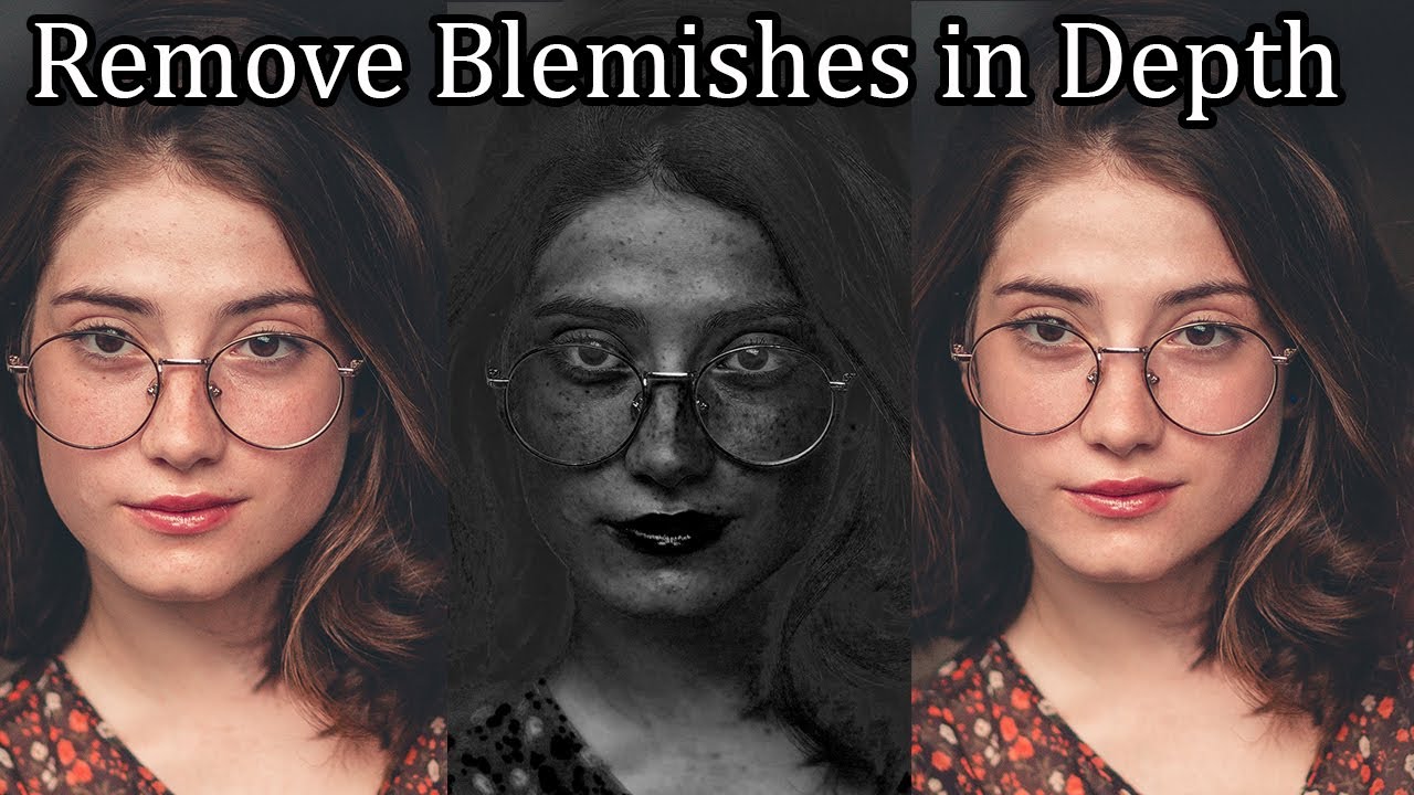 blemish removal photoshop, How to remove Blemishes in depth - YouTube
