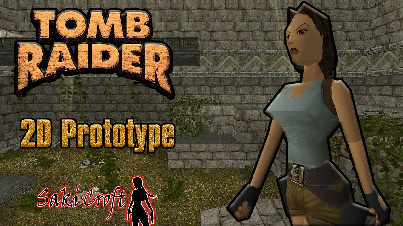TRLE Tomb Raider I 2D Prototype Full Walkthrough - YouTube