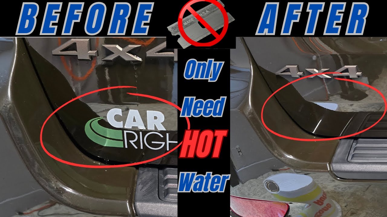 How To Remove Bumper Sticker --IN UNDER 2 MINUTES - YouTube