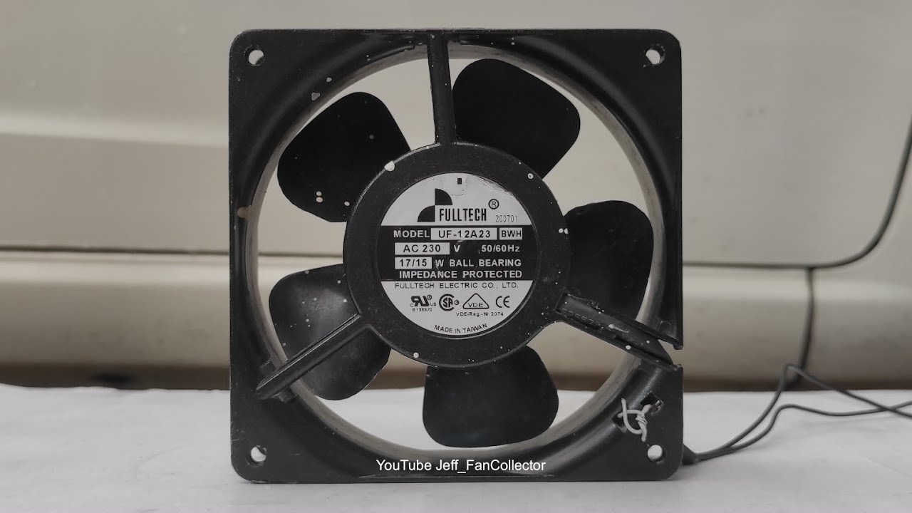 Mid 2020's Fulltech Fan UF-12A23 BWH 230V 50/60Hz 17/15W 2700/3100rpm ...