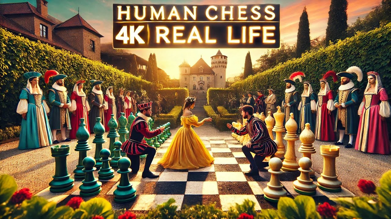 Human Chess In Real Life - YouTube