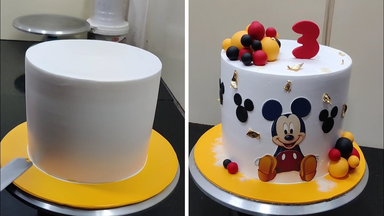 Mickey Mouse Cake Ideas Mickey Mouse 1st Birthday Theme Cake | Just