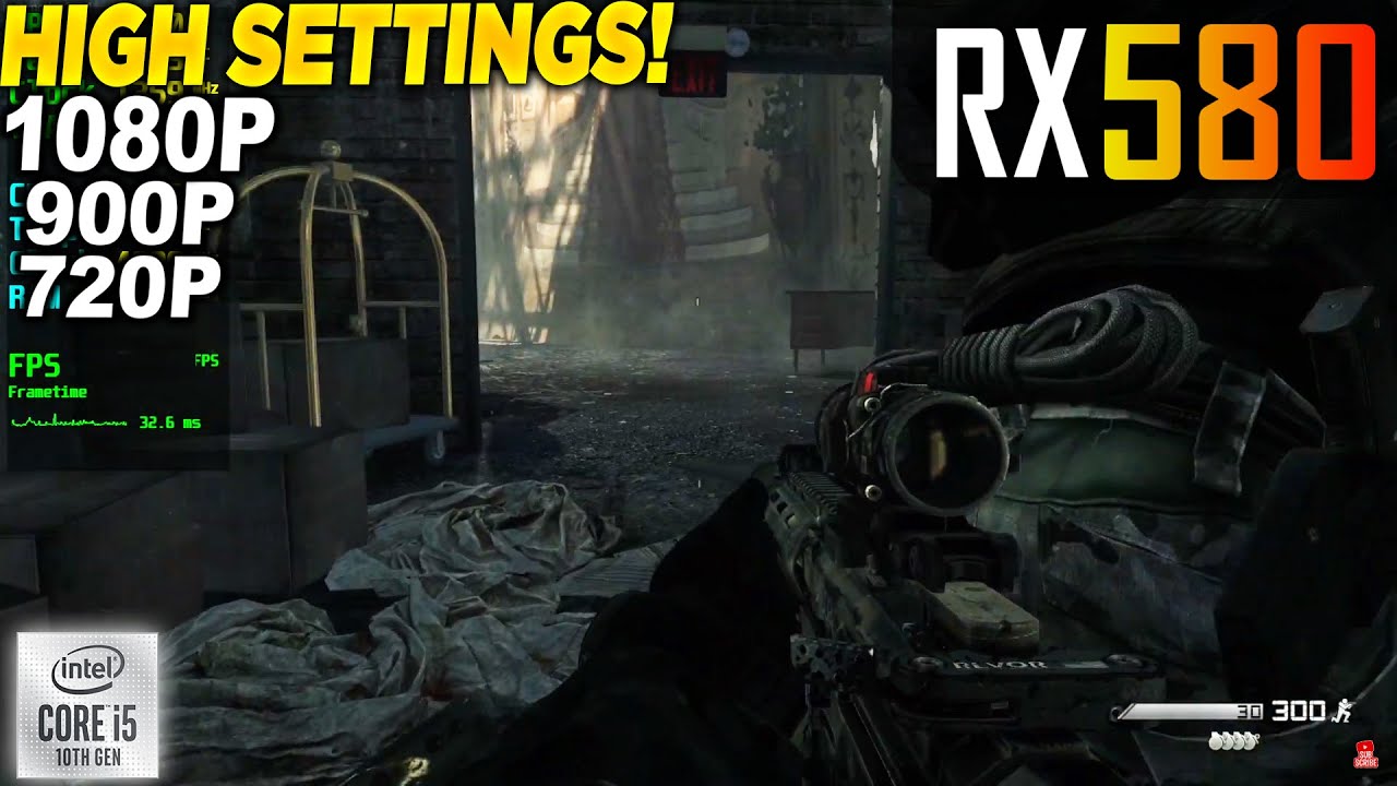 Call of Duty Ghosts RX 580 - 1080p 900p 720p High, - YouTube