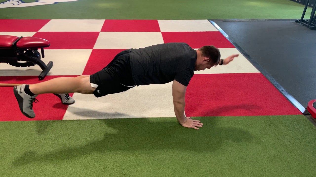 High Plank Arm & Leg Raise - YouTube