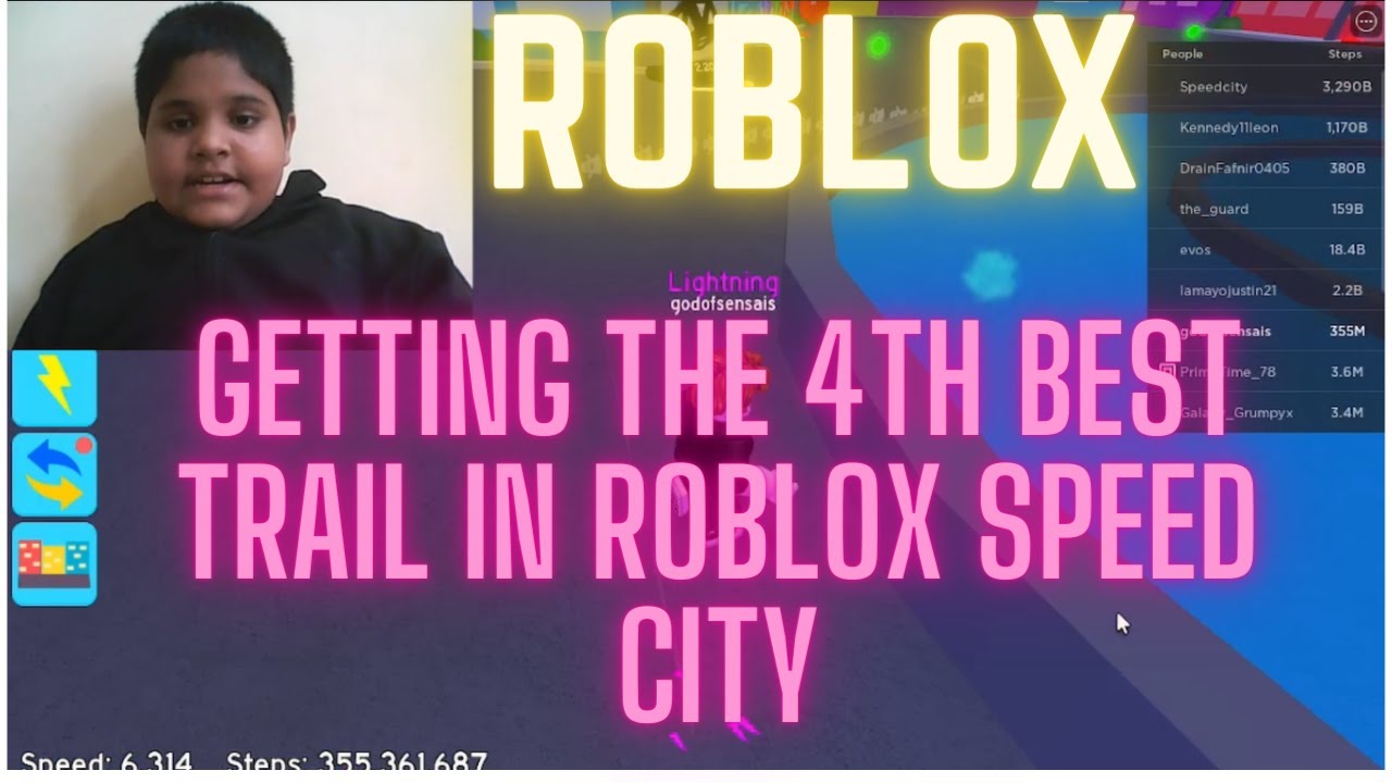 ROBLOX - Getting the 4th best trail in Roblox speed city - YouTube