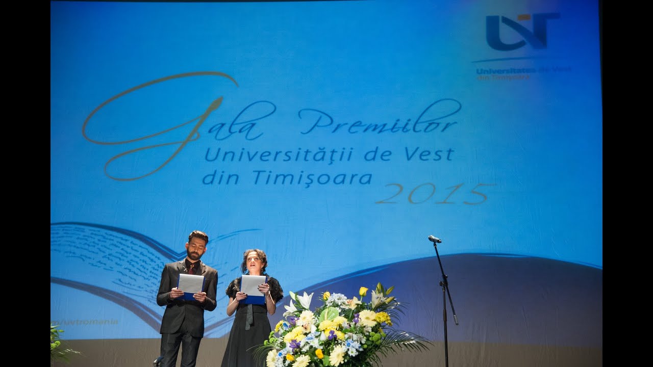 Gala Premiilor Universitatii de Vest din Timisoara - YouTube