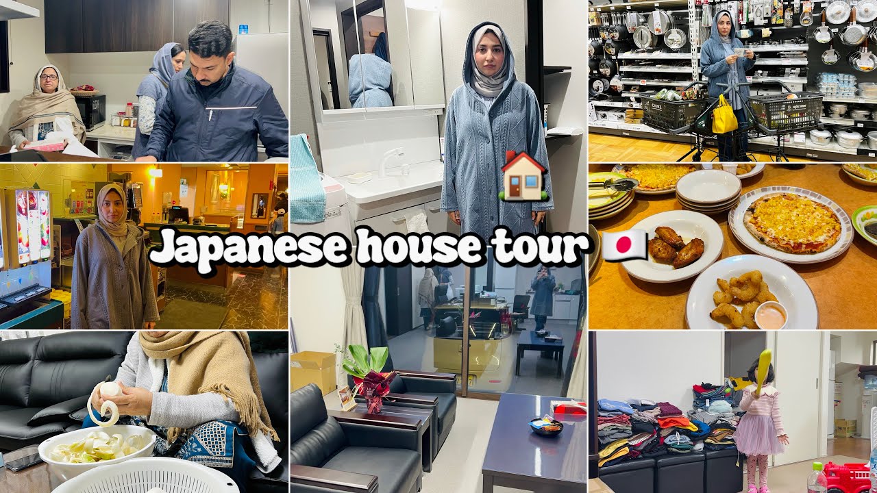 Japanese House Tour n bhai’s Work Place 🇯🇵🏠 - Grocery Shopping 🛍️ - YouTube