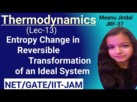Entropy Change in Reversible Transformation of Ideal System - YouTube