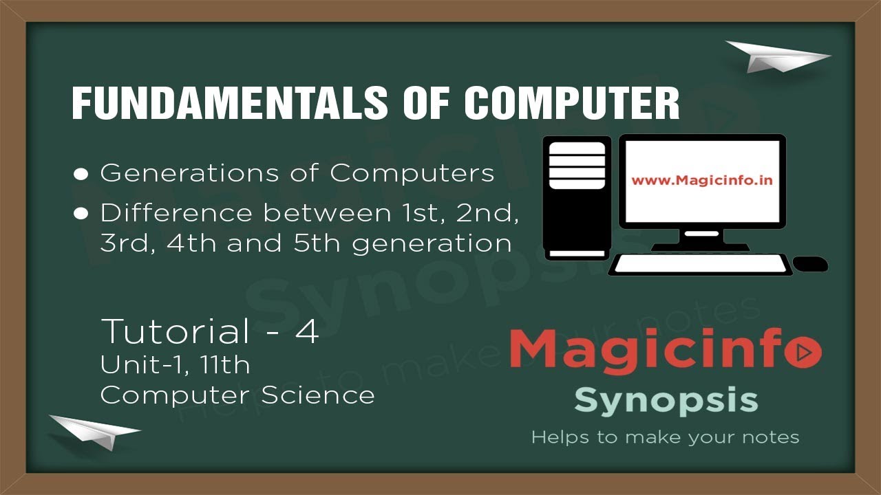 Generations of Computer | Fundamental of Computer | Tutorial-4 | Unit-1 ...