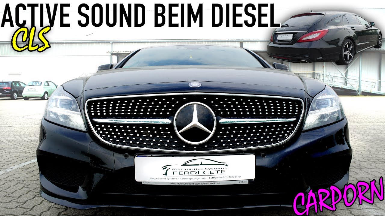 ACTIVE SOUND MERCEDES CLS W218 - DIESEL V8 Sound Aktuator 😱 - YouTube
