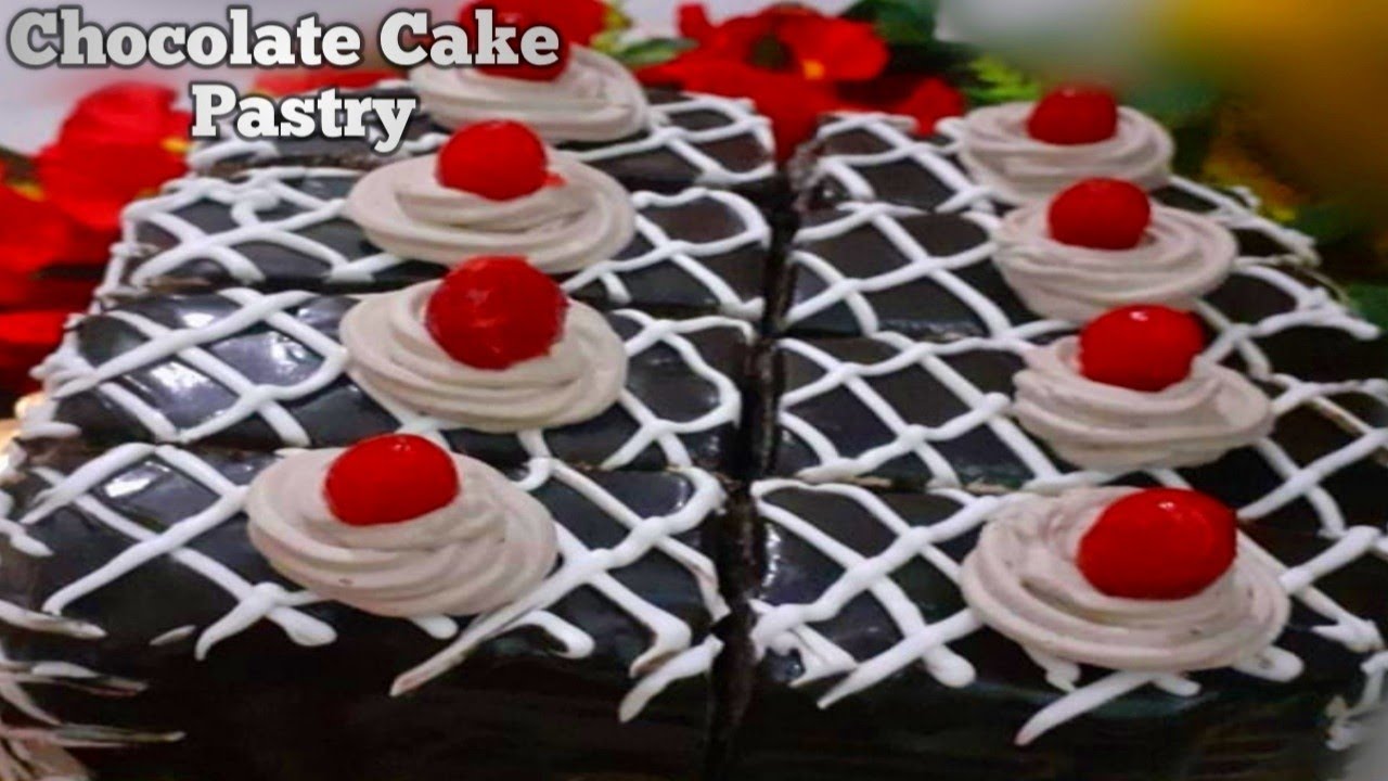 Chocolate Cake Pastry / Bakery Style Eggless Chocolate Cake pastry ...