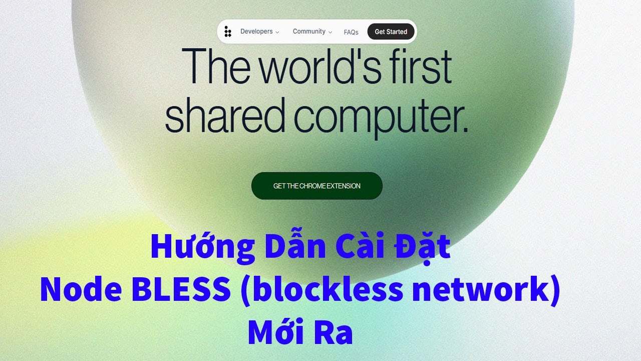 Hướng Dẫn Cài Đặt Node BLESS (blockless network) mới ra - YouTube