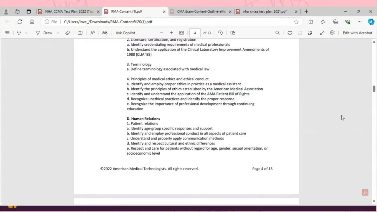 Medical Assistant Certification Exam Breakdown - YouTube