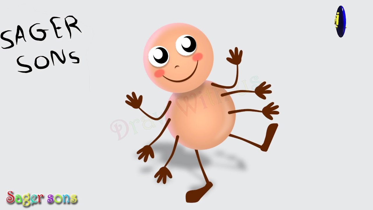 How to Draw a Cartoon | Learn To Draw | Incy Wincy Spider | itsy bitsy ...