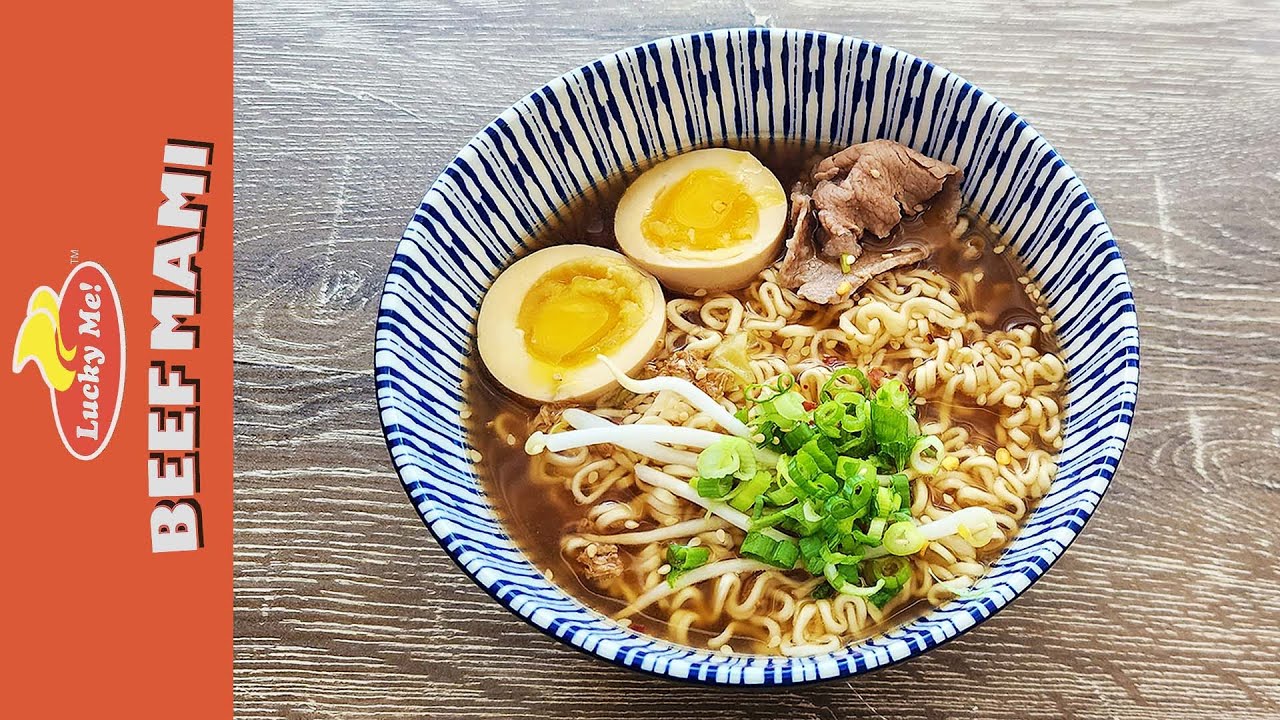 Lucky Me! Beef Mami Oriental Noodle Soup – Philippines — Instant Noodle ...