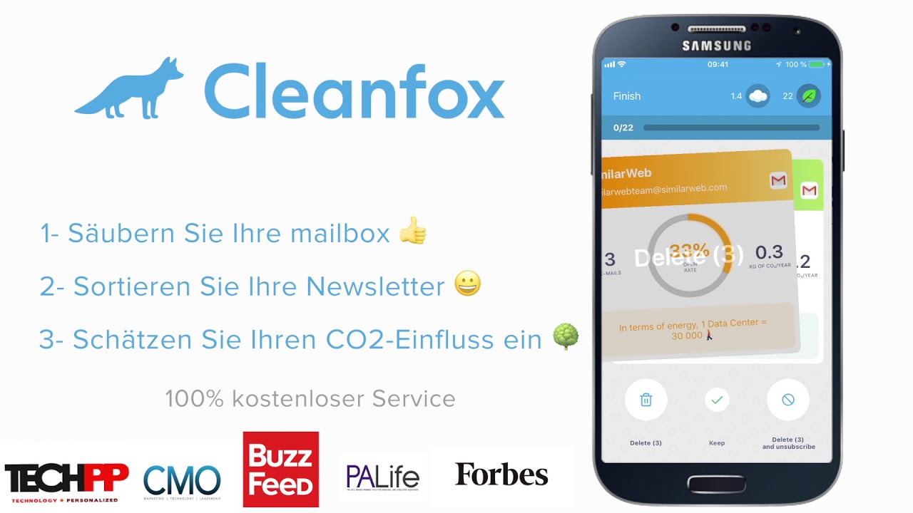 Cleanfox - Android App Preview Video - German - YouTube