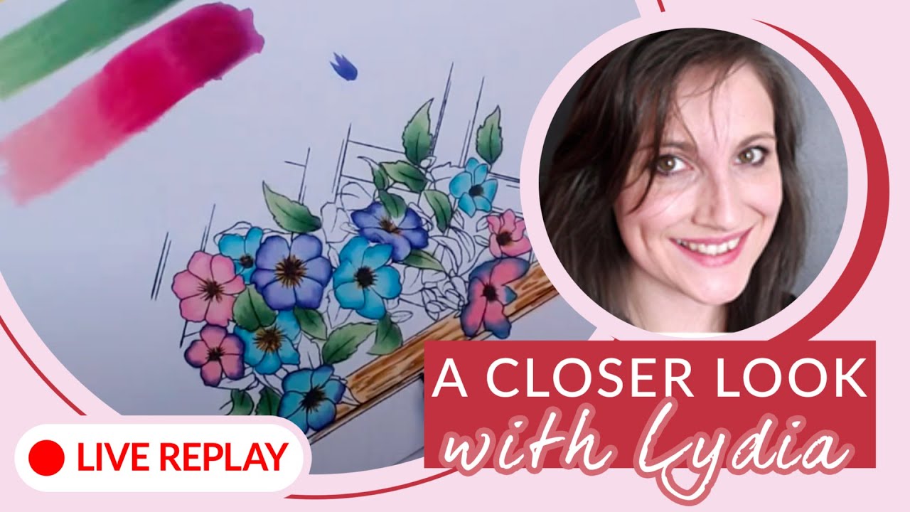 Lydia Has Fun with the Latest Paint-A-Flower: Clematis Outline Stamps ...